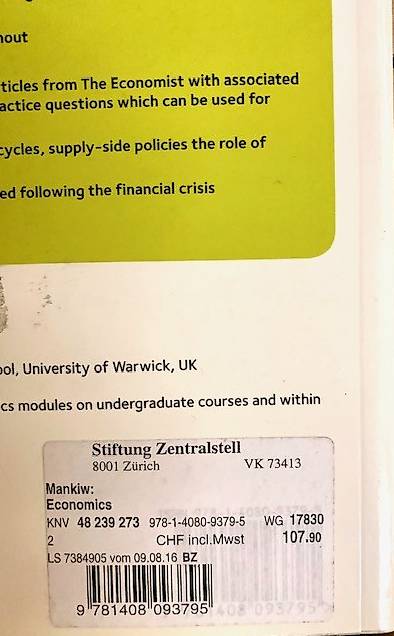 Buch: Economics von N. Gregory Mankiw, Marc P. Taylor im Kanton Zürich ...