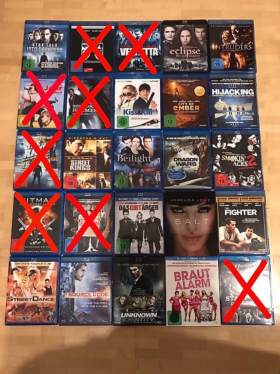 17 verschiedene Filme auf Bluray Alle Genres im Kanton Thurgau - tutti.ch