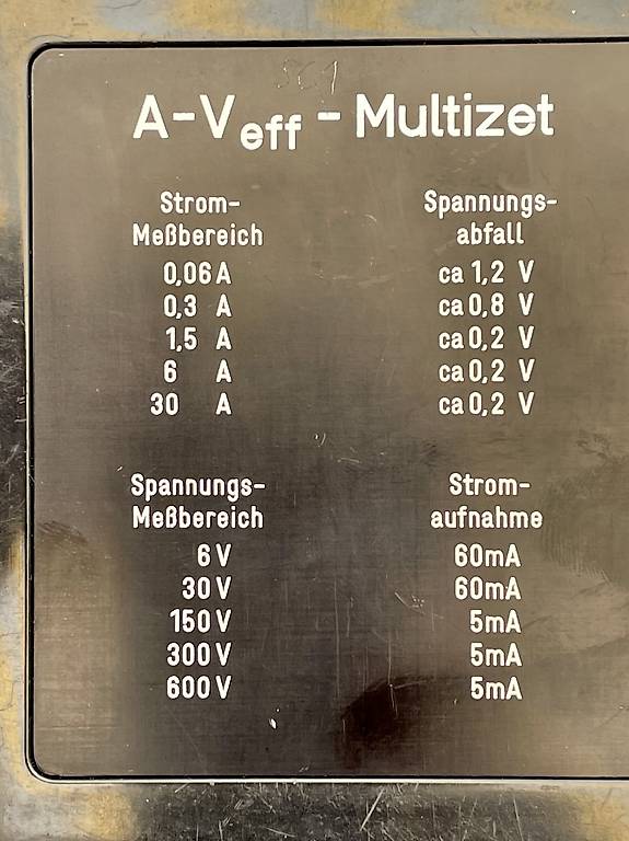 Multimeter Siemens Multizet Vintage Mess und Prüfgerät im Kanton Bern ...