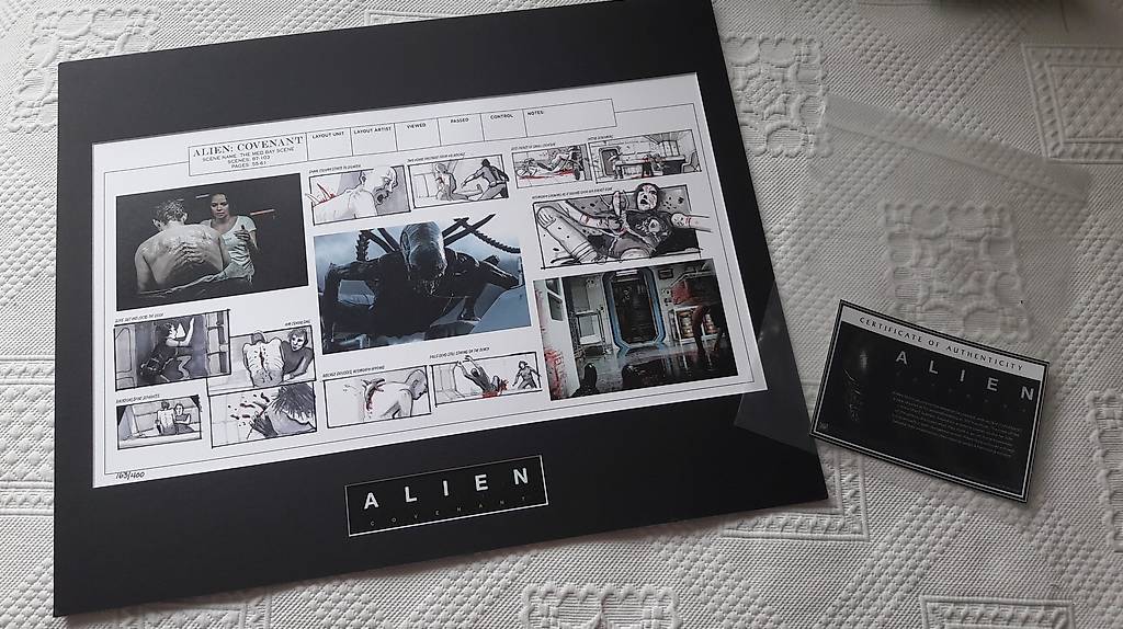 Storyboard Alien Covenant. Limitierte Auflage Canton Berne - tutti.ch