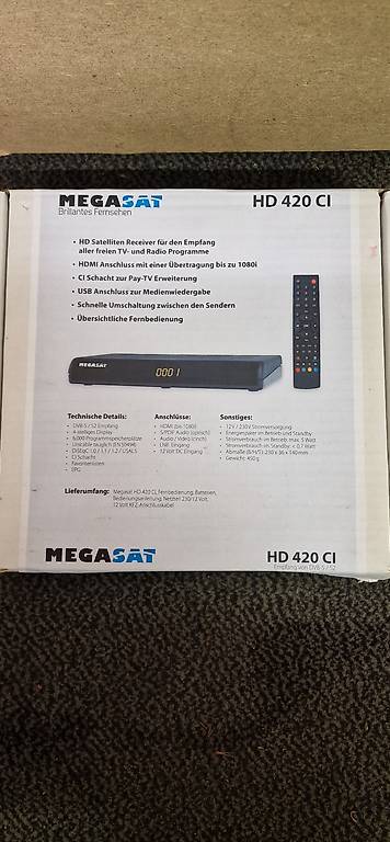 Megasat Receiver HD 420CI / Maxview Precision I.D Sat-Kit 55 im Kanton ...