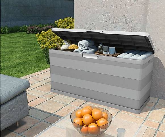 Garten-Aufbewahrungsbox 280 L Hellgrau in Zug kaufen - Bohnet-Trade ...